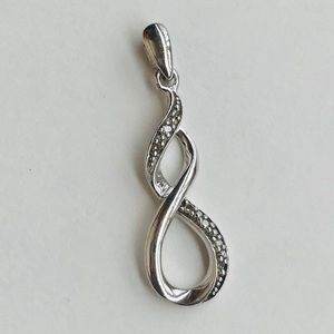 Jewelry | Sterling Diamond Infinity Pendant | Poshmark